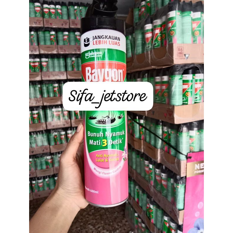 Jual baygon obat nyamuk aerosol 600ml 1krat ( isi 12pcs) | Shopee Indonesia