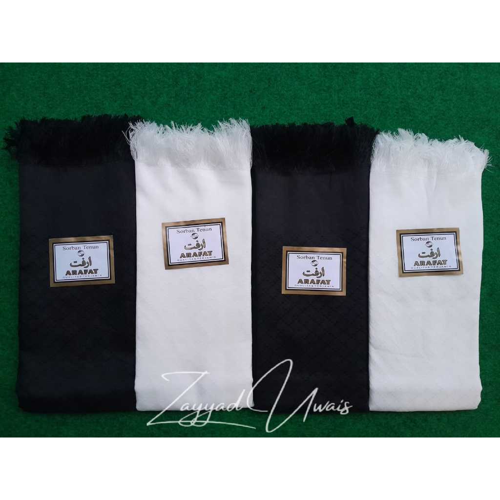 Jual Sorban Arafat Hitam Putih-Surban Khas Arab Souvenir Umroh Haji ...