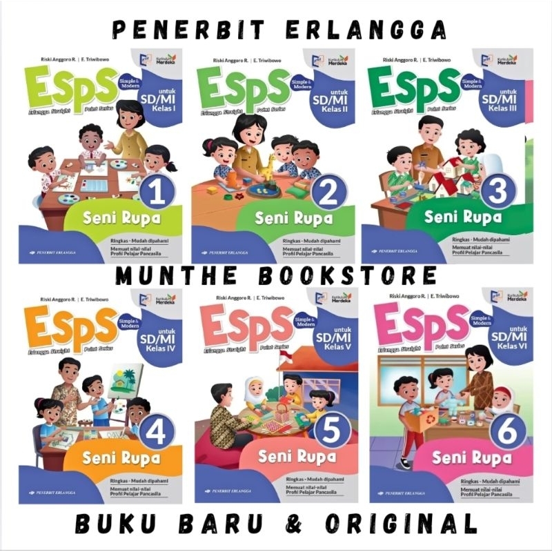 Jual Buku Esps Seni Rupa Kelas 1 2 3 4 5 6 SD/MI Penerbit Erlangga Kurikulum Merdeka Km Original ...