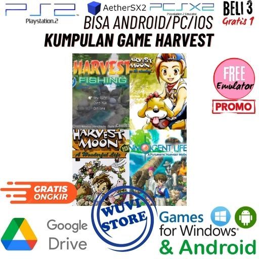 Jual PS 2 Koleksi Game Harvest | Bisa di PC / Android / IOS Plus ...