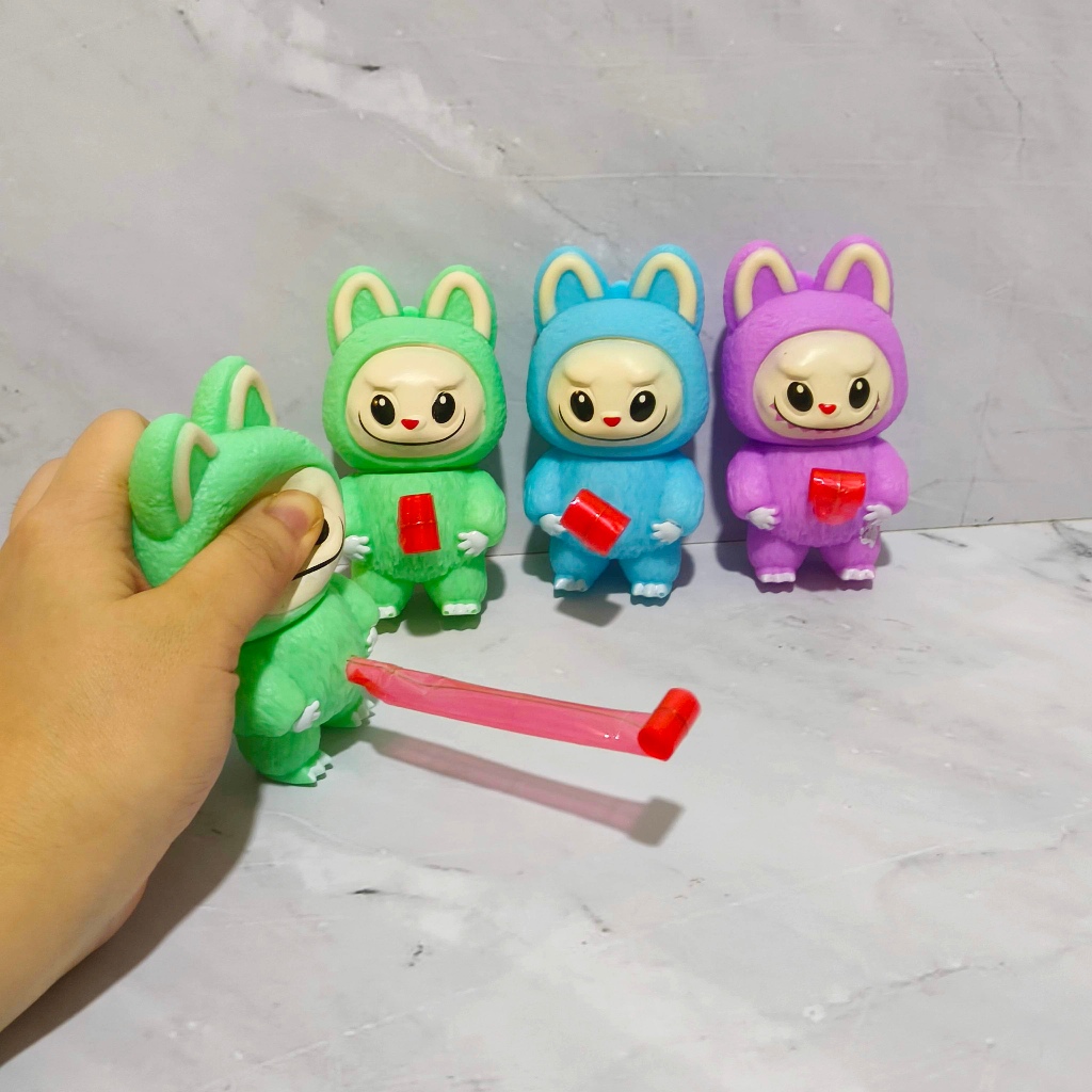 Jual Squishy Party Blow Labubu / Boneka Mainan Labubu Pencet Trompet ...