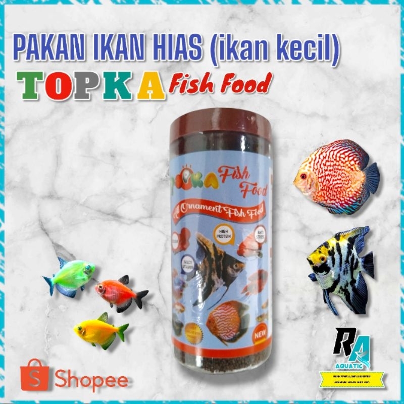 Jual PAKAN Ikan Hias Aquarium TOPKA FISH FOOD Pakan Ikan Kecil ...
