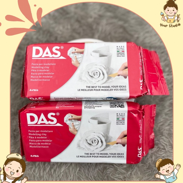 Jual Pusat Irit WHITE Air Dry Clay Merk DAS 5 Gram 1 Gram FREE AMPLAS ...