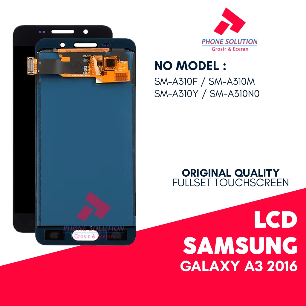Jual LCD Samsung A3 2016 / A310M - Fullset Touchscreen 100% Original ...
