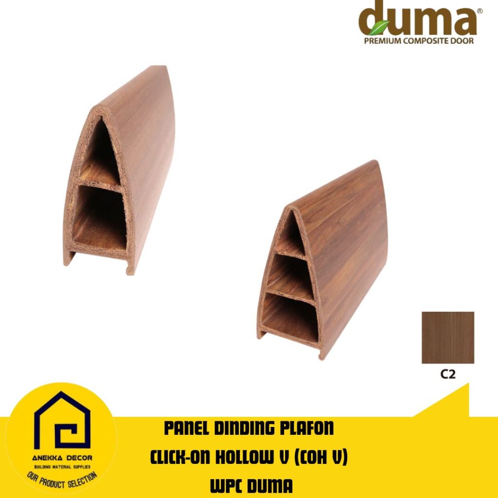 Jual DUMA WPC Click On Hollow V | Panel Dinding WPC Plafon Interior ...