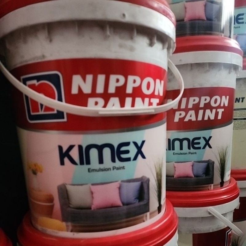 Jual NIPPON PAINT CAT TEMBOK KIMEX / KIMEK 25KG 25 KG PAIL PUTIH WHITE ...