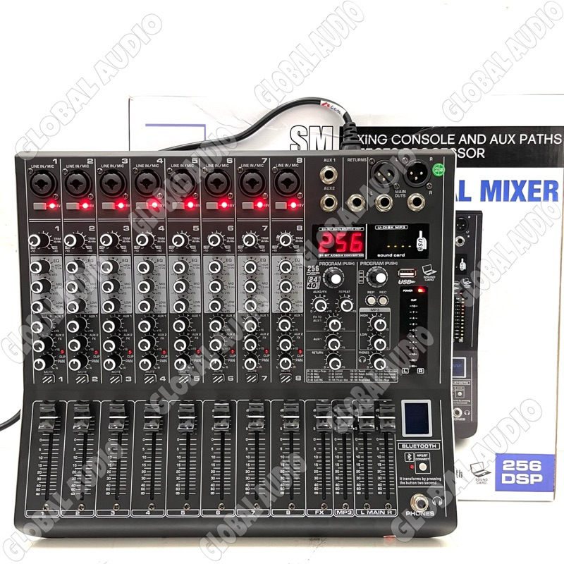 Jual Mixer Audio BlackSpider SM 8 8channel Original Micer Black Spider ...