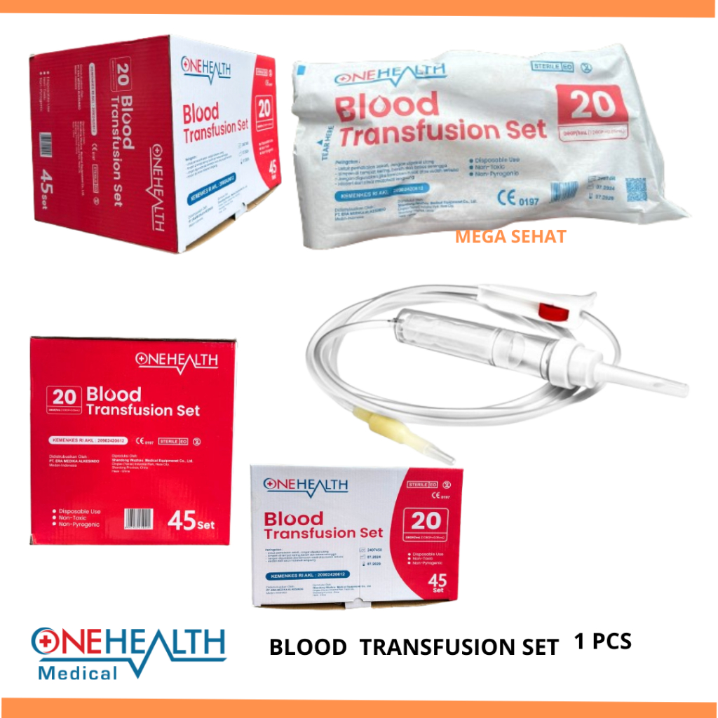 Jual Onehealth Blood Transfusion Infus Set Darah Selang Infuset 1 Pcs ...
