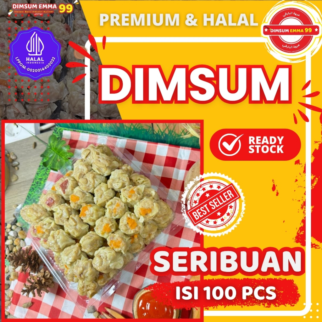Jual Dimsum Seribuan Frozen isi 100 pcs Gratis Saos Merah Toping MIX ...