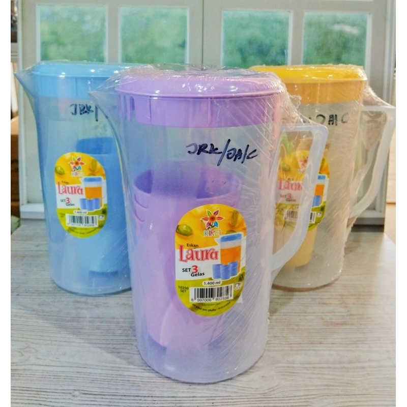 Jual Eskan set Laura/Teko air plastik | Shopee Indonesia