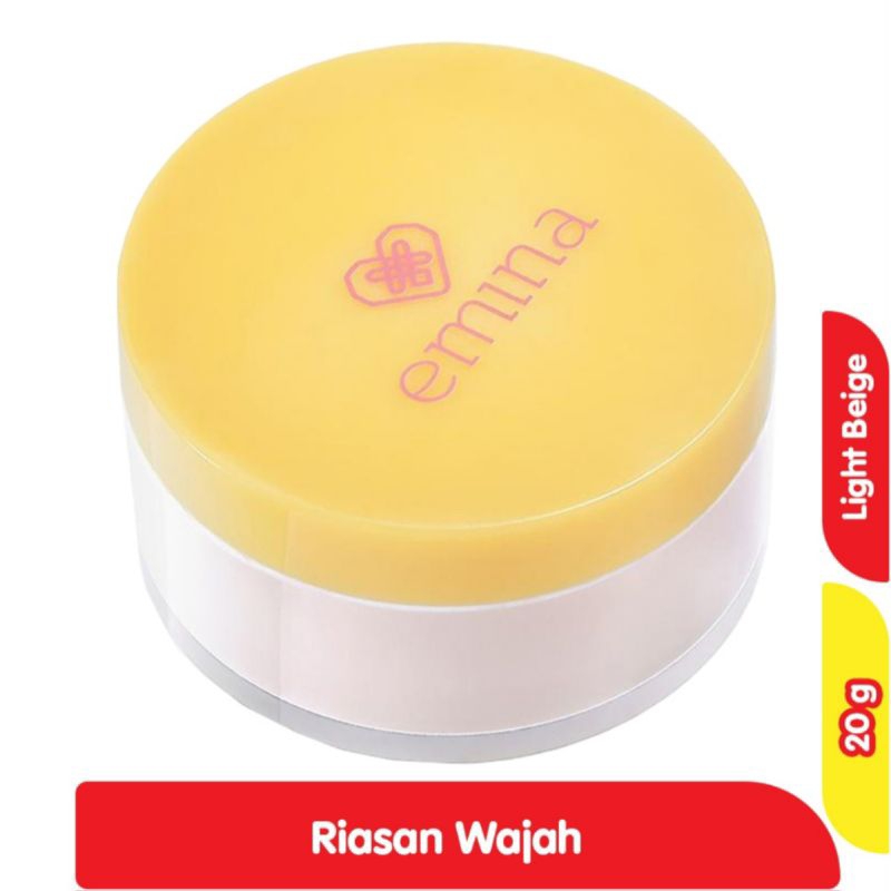 Jual EMINA daily matte loose powder bedak tabur wajah 20gr | Shopee ...