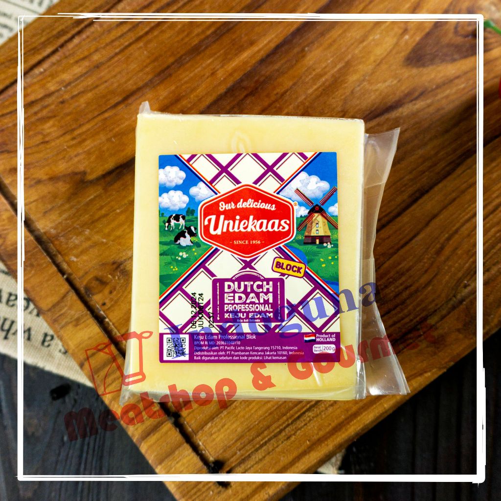 Jual Uniekaas Keju Dutch Edam Block Cheese 200gr | Shopee Indonesia