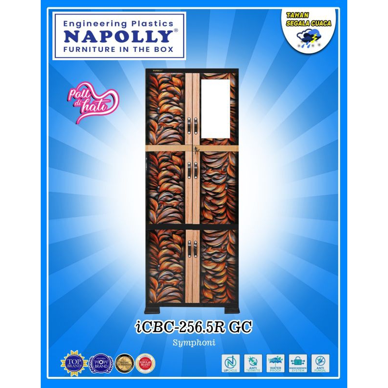 Jual Lemari Napolly - iCBC 256.5R GC (Symphoni) | Shopee Indonesia