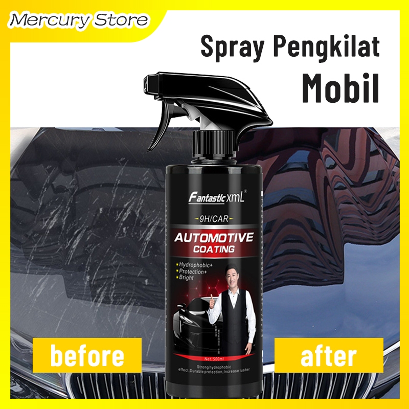 Jual MERCURY 500Ml Nano Ceramic Coating Pelindung Car Nano Coating Spray Pengkilap Body Motor ...