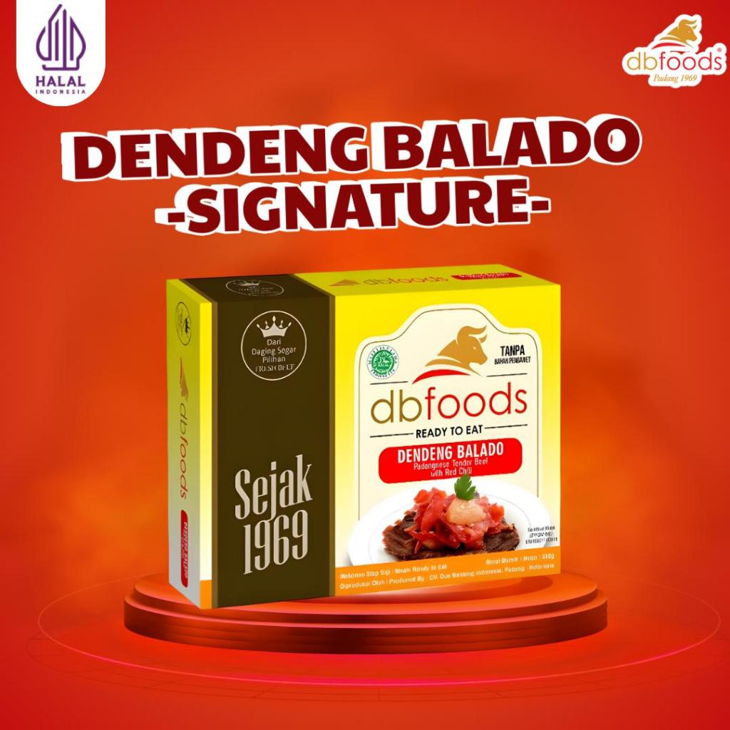 Jual DBFOODS Dendeng Balado Signature Siap Makan Praktis Asli Padang ...