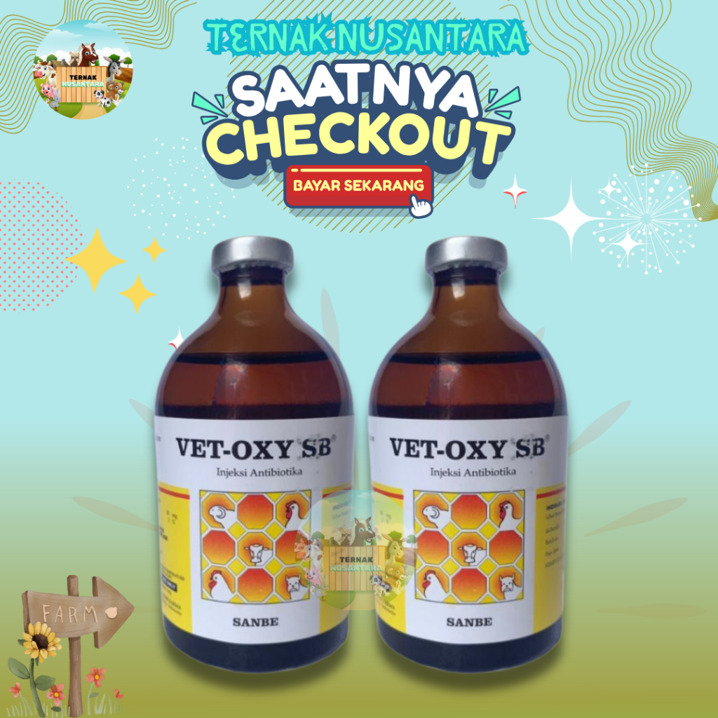 Jual VET OXY SB 100ML & VET OXY SB 50ML SANBE - Obat Antibiotik Anti ...