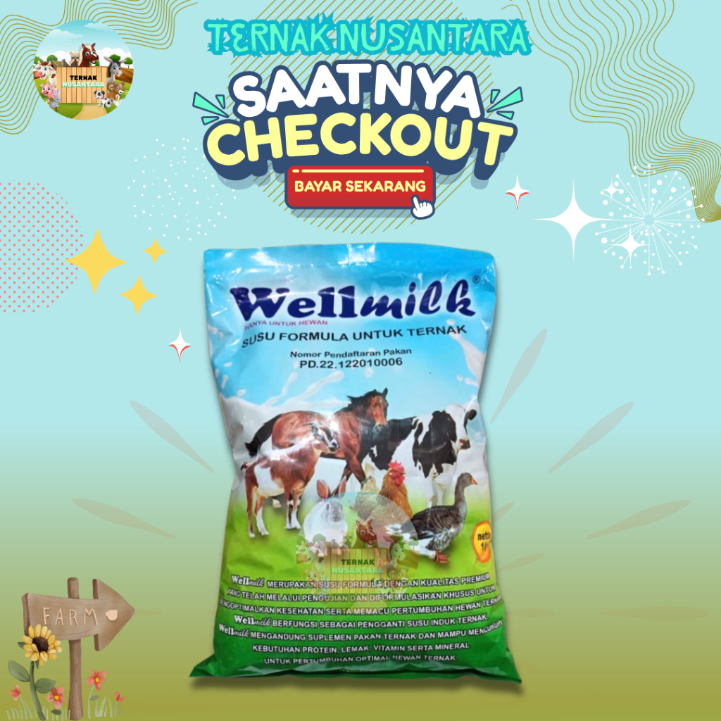 Jual WELLMILK SUSU TERNAK KAMBING 1 KG - Susu Anak Sapi Kambing Hewan ...