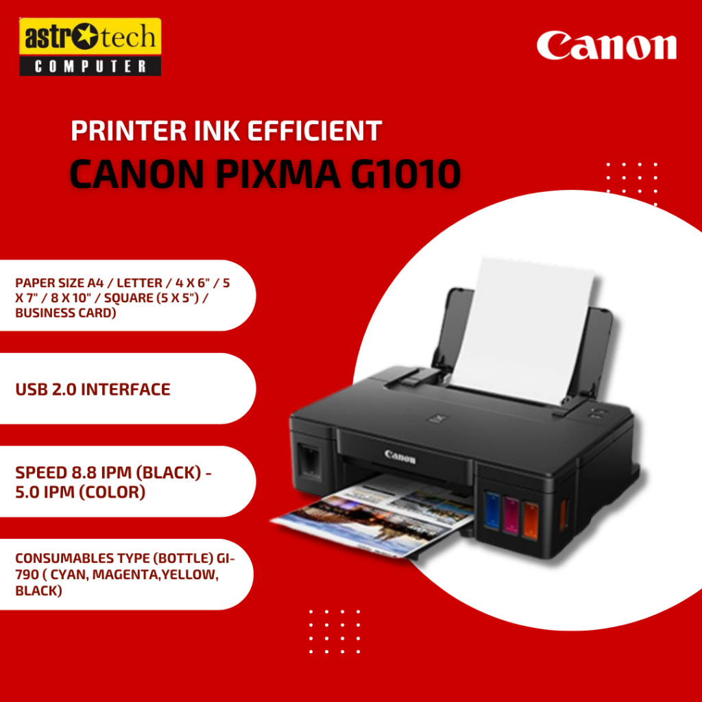 Jual Printer Canon PIXMA G1010 Ink Tank | Shopee Indonesia