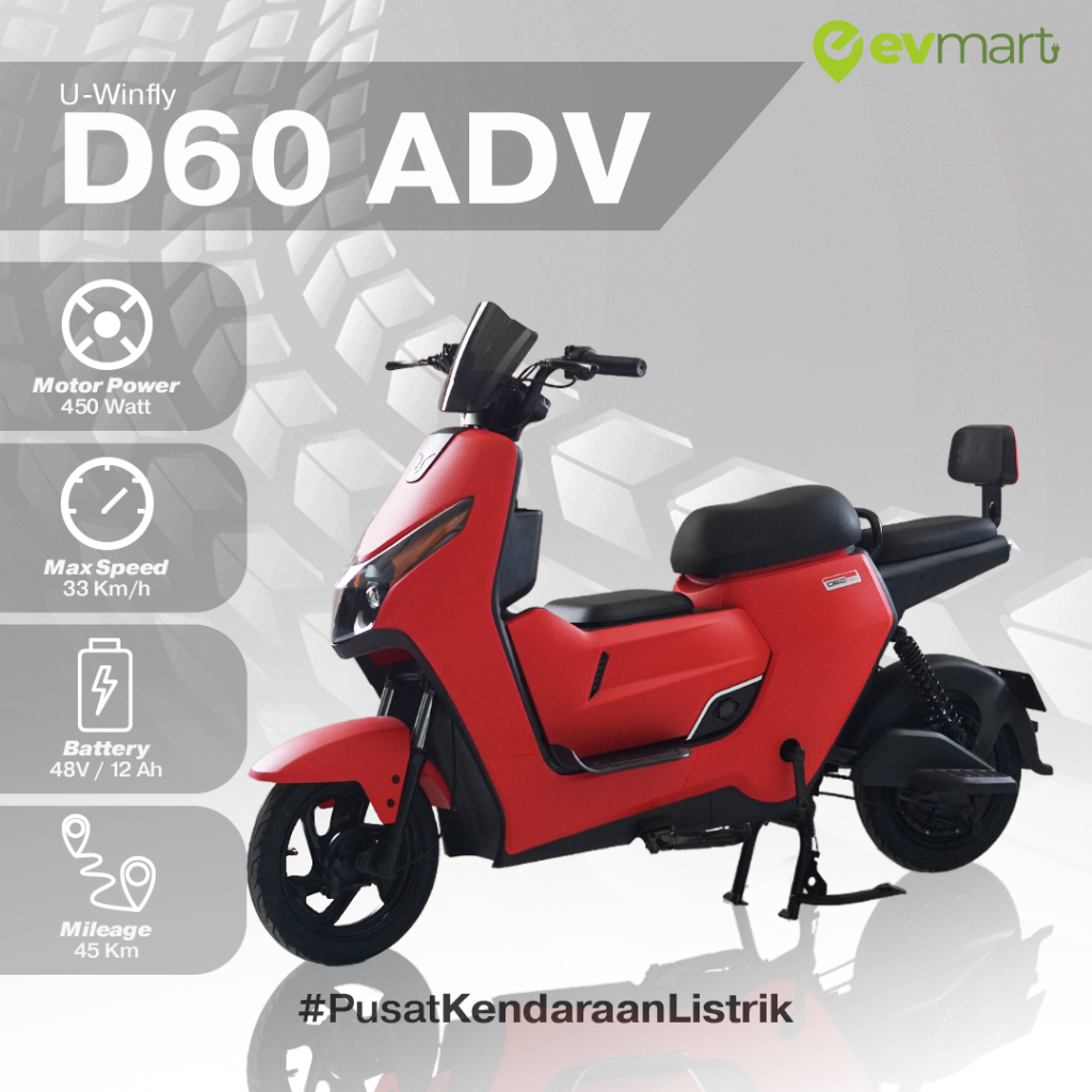Jual SEPEDA LISTRIK UWINFLY D60 ADV | Shopee Indonesia