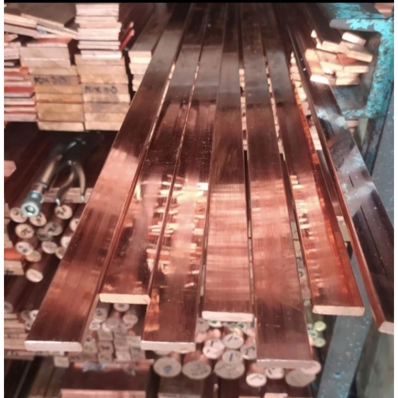 Jual plat strip busbar tembaga 3mm x 20mm x 30cm | Shopee Indonesia