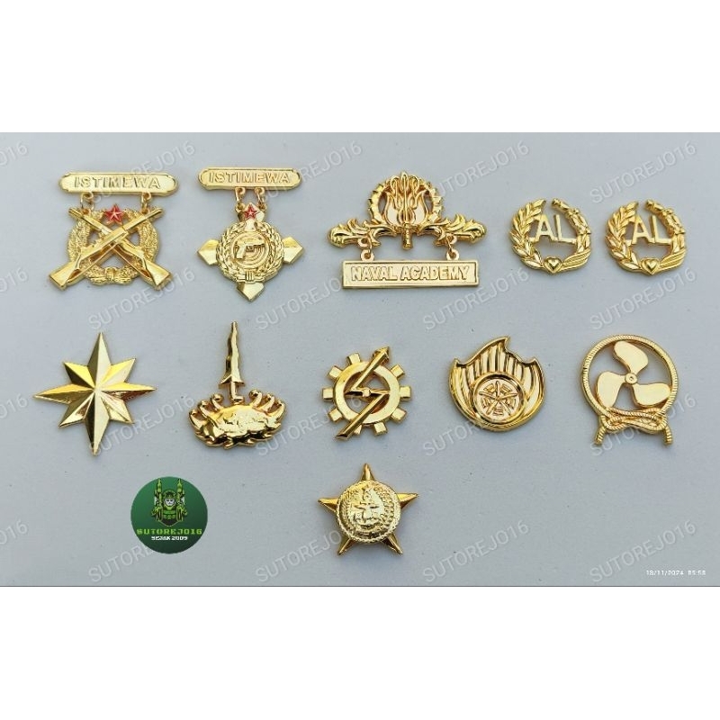 Jual brevet brivet brefet pin taruna AAL akmil tni al naval academy ...