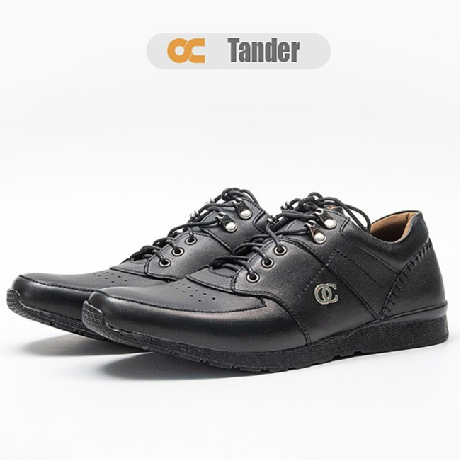 Jual SEPATU SNEAKERS KULIT ASLI ODON CIBADUYUT OC- TANDER HITAM FORMAL ...
