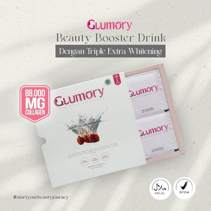 Jual GLUMORY beauty drink 22 Sachet / Glumory collagen Beauty Drink ...
