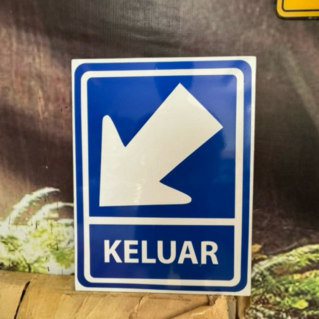 Jual Sign/Rambu Keluar 40x30cm ACP | Shopee Indonesia