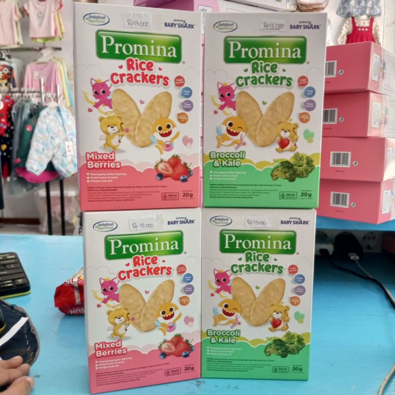 Jual Promina rice crackers(cemilan biskuit untuk bayi) | Shopee Indonesia