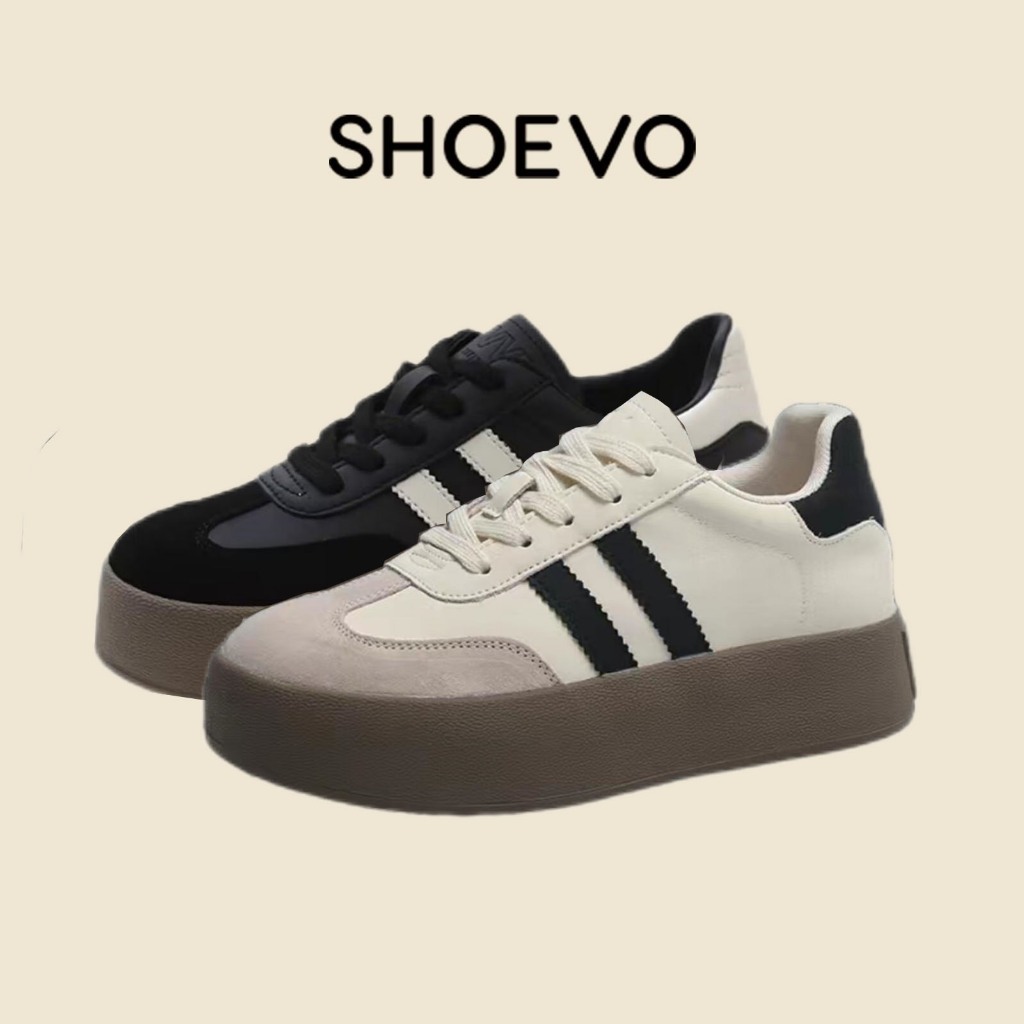Jual SHOEVO Wanita Klasik Sepatu Baru Dengan Sol Tipis Sneakers Kasual ...