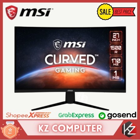 Jual LED MSI OPTIX G273CQ 27" CURVE WQHD 1500R 170Hz 1ms 2K Gaming ...