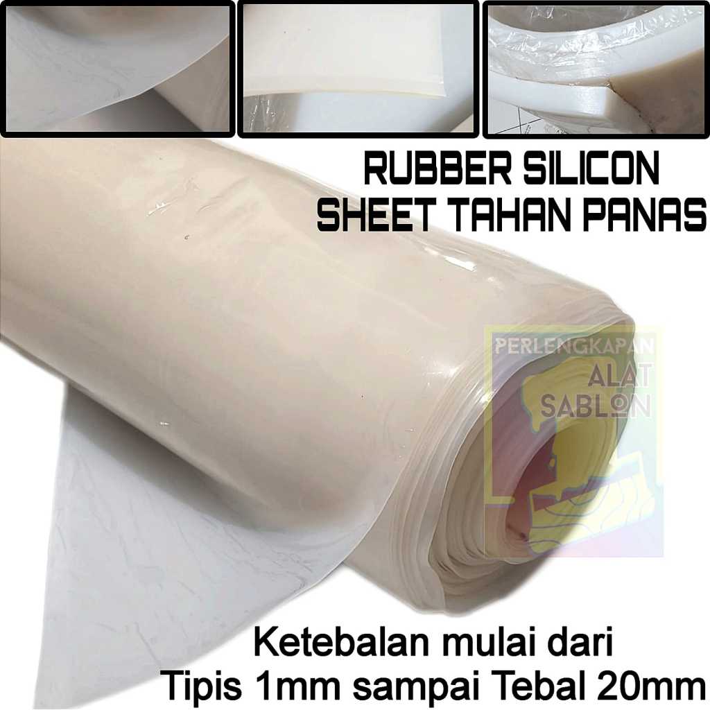 Jual SILICON SHEET TAHAN PANAS KARET SILIKON LEMBARAN 10CMX100CM 1MM ...