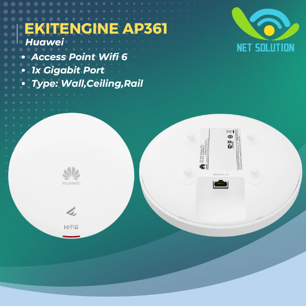 Jual Huawei eKitEngine AP361 | Wi-Fi 6 802.11ax Indoor Ceiling access point MIMO AP wifi dual ...