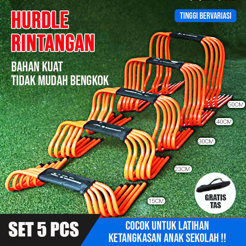 Jual BBAK SET 5 PCS Hurdle Rintangan Latihan Alat Melatih Reflek ...