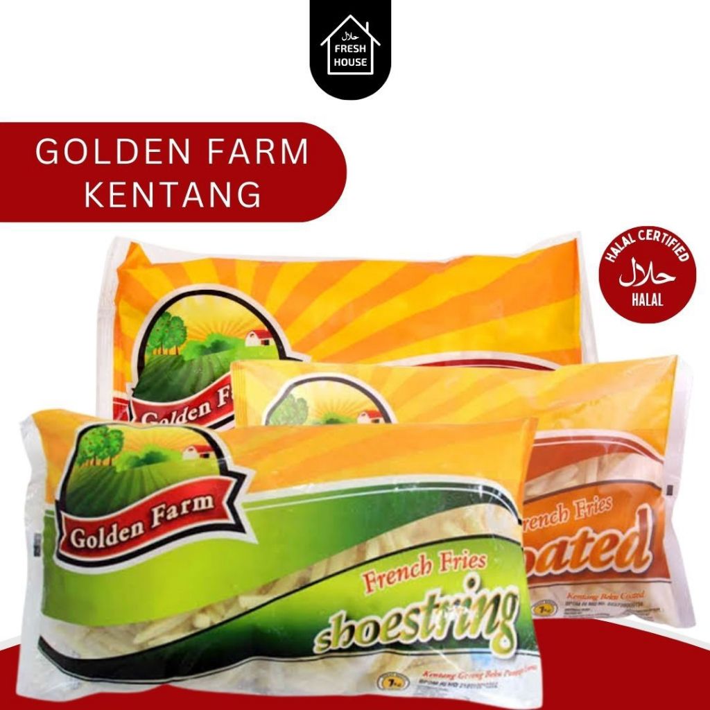 Jual GOLDEN FARM KENTANG GORENG / FRENCH FRIES 1KG DAN 500G | Shopee ...