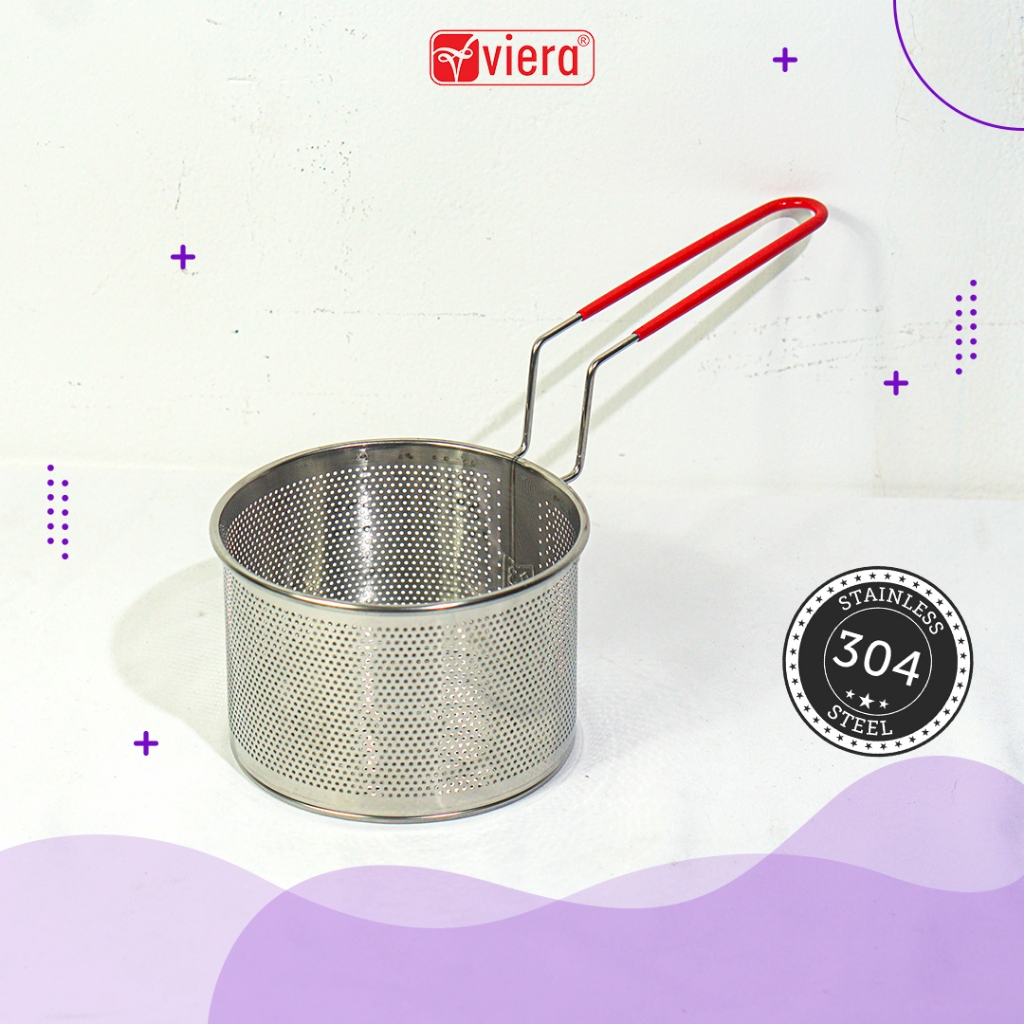 Jual Viera - 304 Stainless Steel Fry Strainer Deep Frying Saringan ...