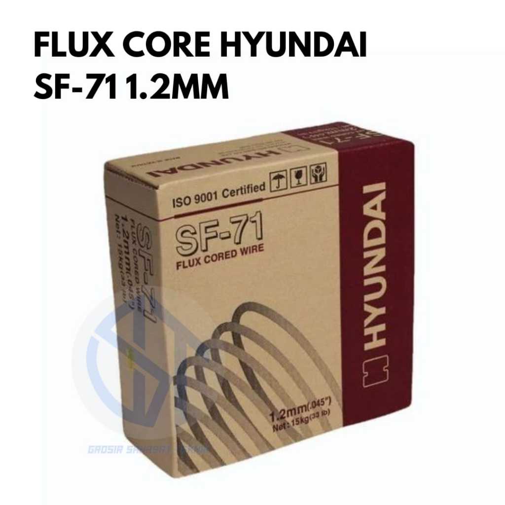 Jual Kawat CO2 1.2mm 15Kg Hyundai Korea SF-71 Flux cored wire AWS A5.36 | Shopee Indonesia