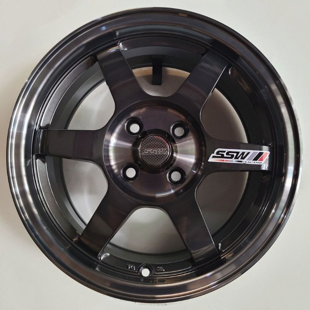 Jual VELG MOBIL ORIGINAL SSW WHEELS S205 ( TE37 ) R15 x 6,5 4H 100 ET ...