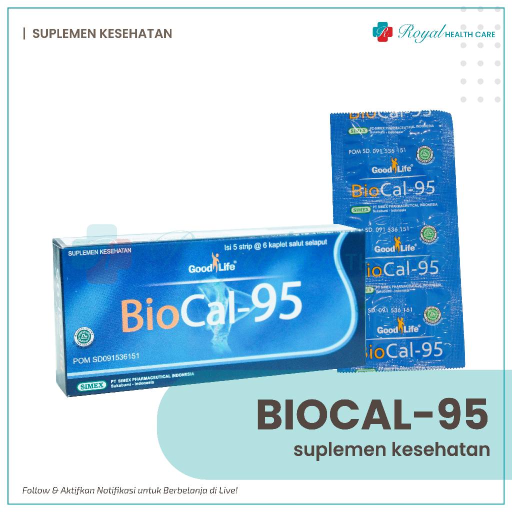 Jual BIOCAL-95 TABLET Untuk Memenuhi Kebutuhan Kalsium | Shopee Indonesia