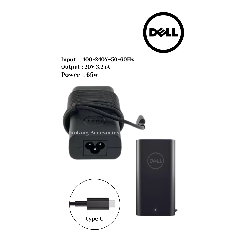 Jual TERMURAH Adaptor Charger Laptop Dell Latitude XPS 20V 3.25A/4.62A ...