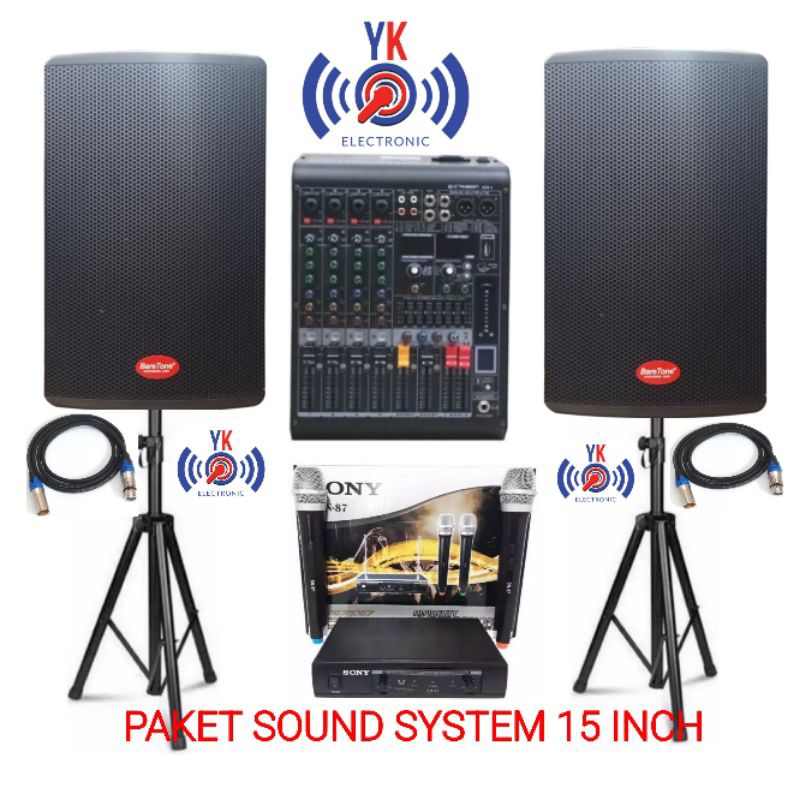 Jual paket sound system cafe live music sekolah indoor outdoor speaker ...