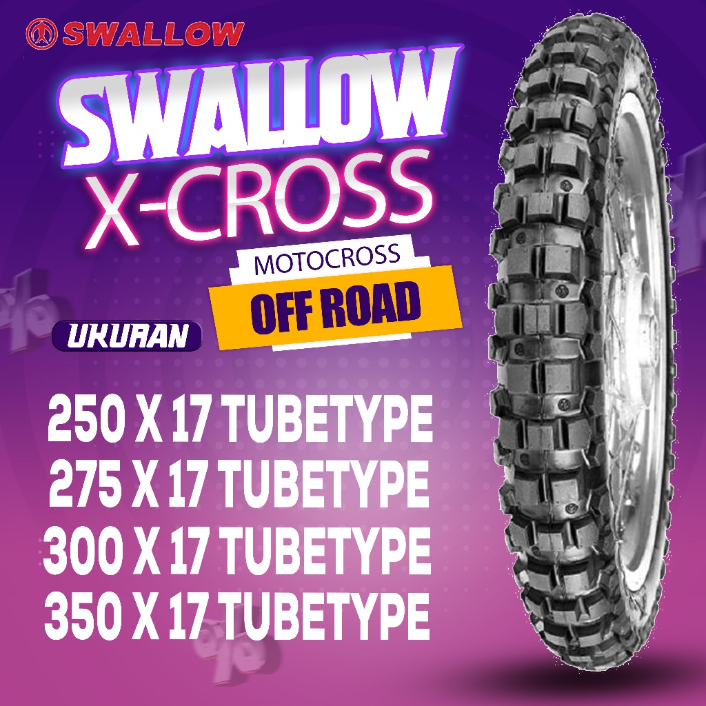 Jual BAN LUAR SWALLOW SB 111 X CROSS MOTORCROSS LAPANGAN RING 17 RING 18 (MENGGUNAKAN BAN DALAM ...