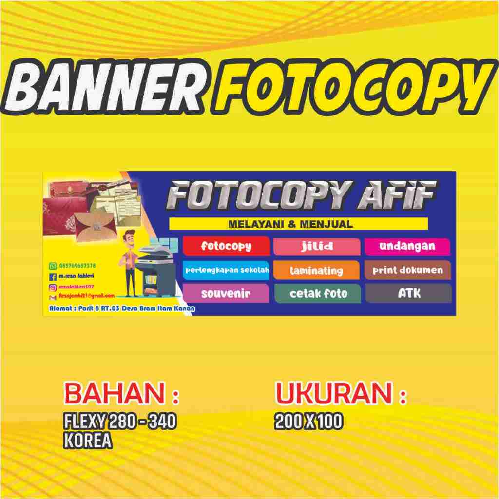 Jual Spanduk Banner Fotocopy/ Banner Fotocopy/ Free Desain | Shopee Indonesia