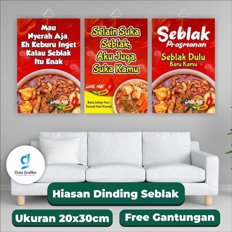 Jual Poster Kayu Seblak Hiasan Dinding Seblak Aesthetic Walldecor ...