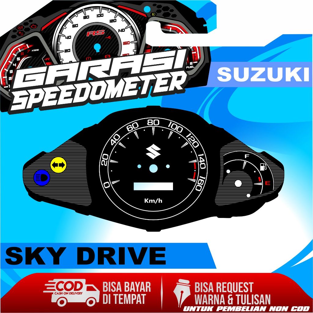 Jual PAPAN SPEEDOMETER CUSTOM SUZUKI DRIVE | Shopee Indonesia