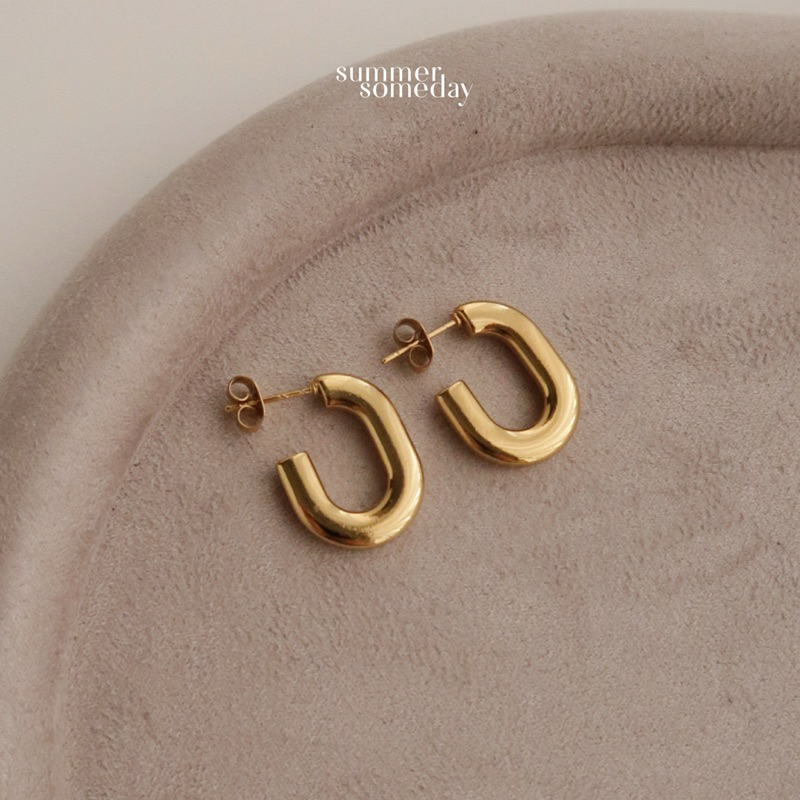 Jual SHANE hoop earrings - Stainless Steel | Shopee Indonesia