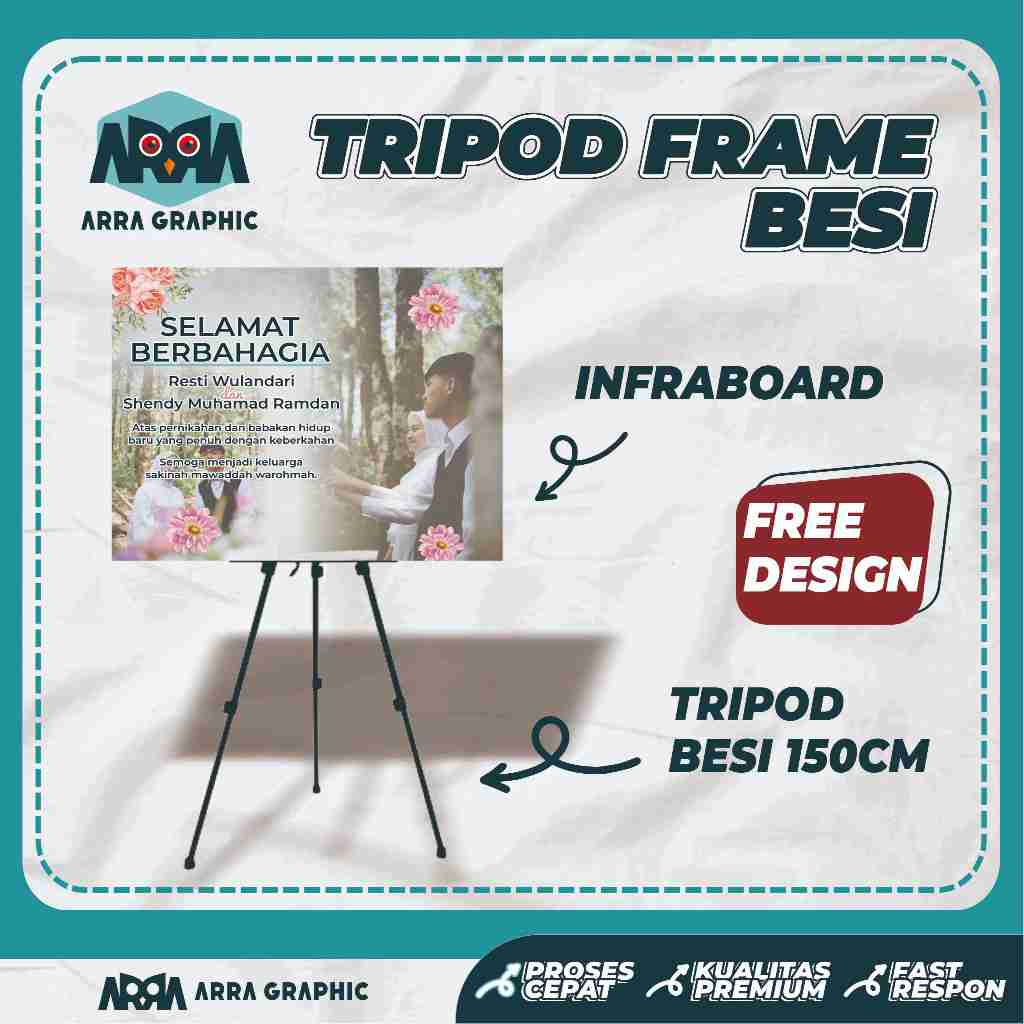 Jual Papan Bunga Kertas Wedding Sign, Stand Grand Opening, 60x80 cm ...
