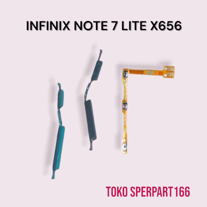 Jual TOMBOL LUAR+ FLEXSIBLE ON OFF VOLUME INFINIX NOTE 7 LITE X656 (1SET) | Shopee Indonesia