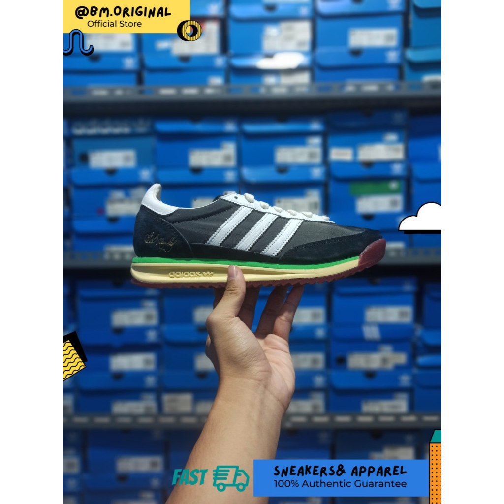Jual Adidas SL 72 x BOB MARLEY Core Black Cloud White Off White JR7973 ...