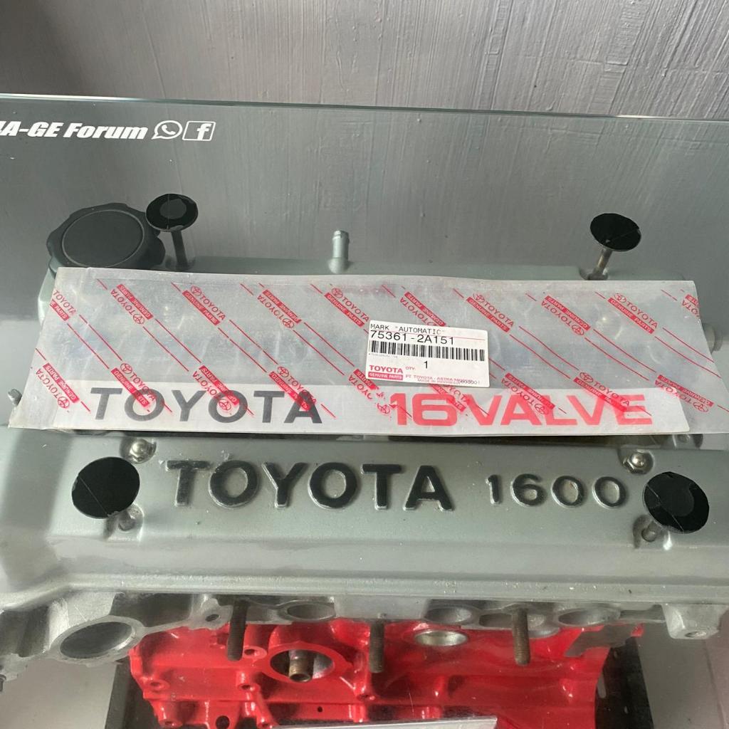 Jual STIKER ENGINE TOYOTA 16 VALVE | Shopee Indonesia
